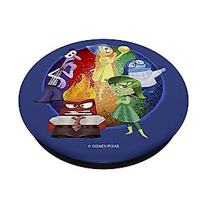 Disney Pixar Inside Out Joy Fear Anger Sadness Disgust PopSockets PopGrip: Swappable Grip for Phones & Tablets