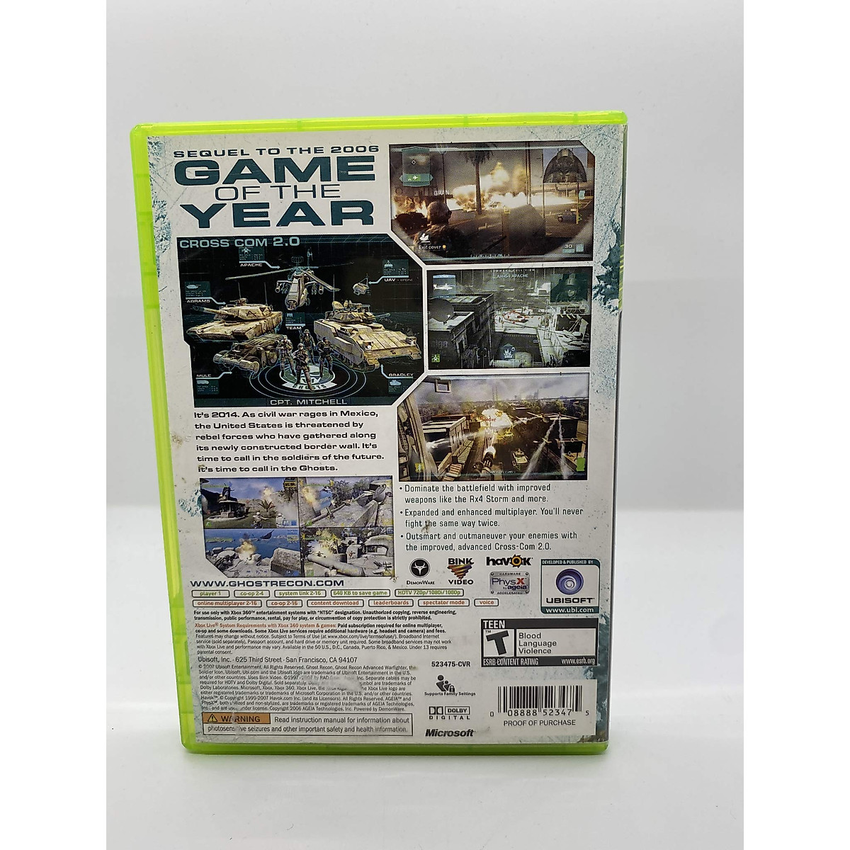 Ghost Recon Advanced Warfighter 2 X360