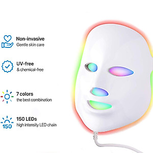 Angel Kiss Light Beauty Mask - Led Face Mask Light Therapy - Red Light Therapy Mask for Face - LED Facial Skin Care Mask
