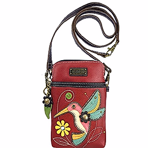 Chala Hummingbird Cellphone Crossbody Handbag - Convertible Strap Bird Lovers