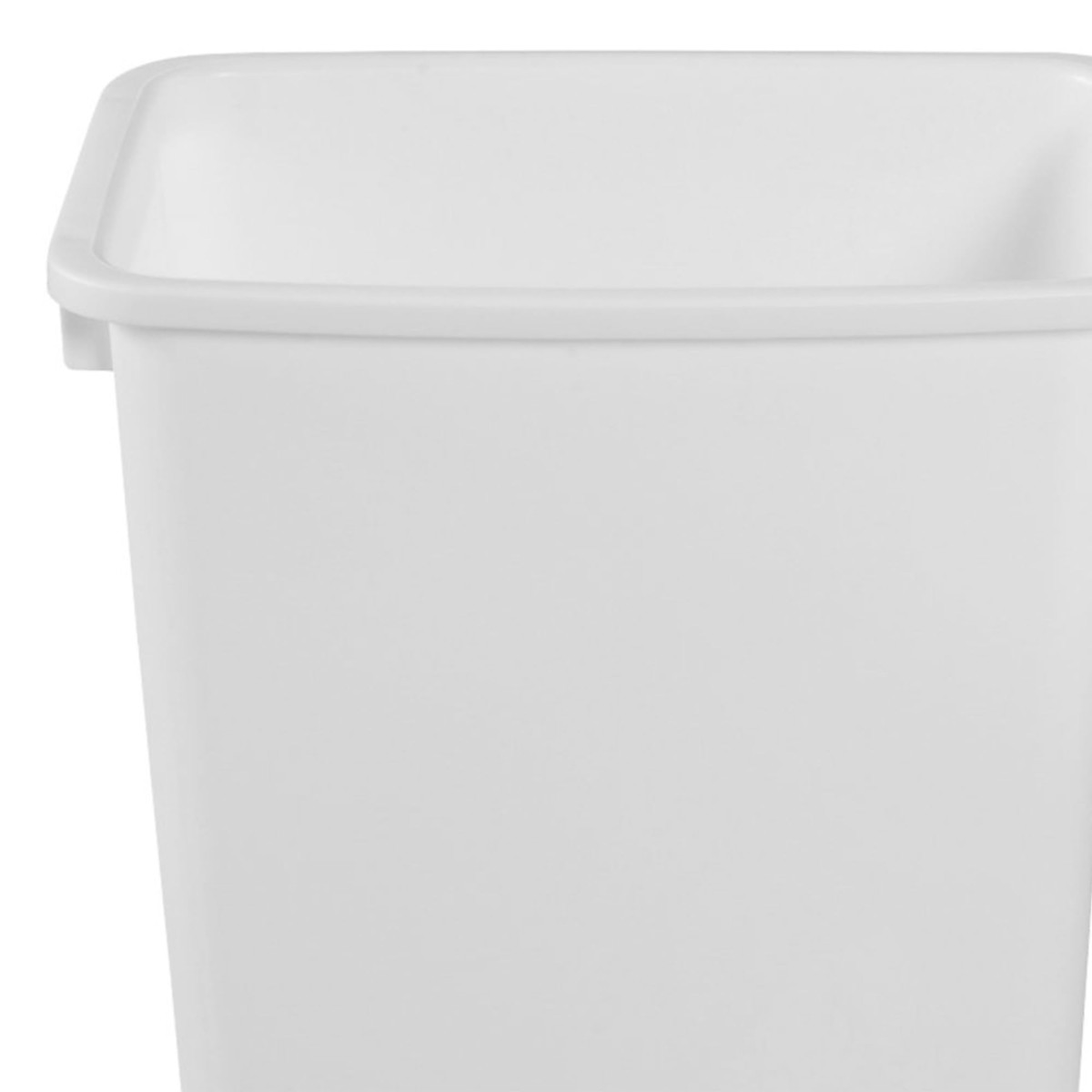 21 Quart Wastebasket in White