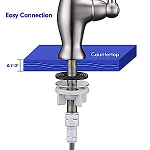 Kablle Drinking Water Faucet, Reverse Osmosis Faucet, Water Filtration Faucet, Drinking Water Purifier Faucet,Brushed Nickel, B08