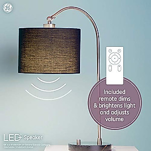 GE Lighting LED+ Speaker Indoor Floodlight Bulb, Soft White, Bluetooth Speaker, No App or Wi-Fi Required, Remote Included, BR30 Indoor Floodlight Bulb (1 Pack)