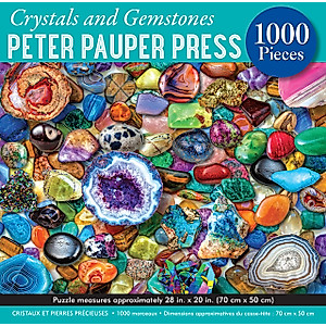 PETER PAUPER PRESS Crystals and Gemstones 1000 Piece Jigsaw Puzzle