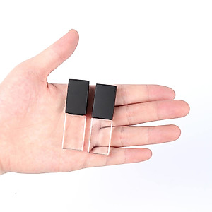 32GB USB 2.0 Flash Drive Novelty Crystal LED Light Glass Transparent Rectangle Shape Pen Drive Thumb Drive Memory Stick Memoria USB Pendrive Wedding Gift