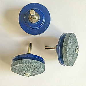 Lawn Mower Sharpener Garden Tool Sharpener, Lawn Mower Blade Sharpener Lawn Mower Sharpener for Power Drill Hand Drill (50MM, 3pcs)