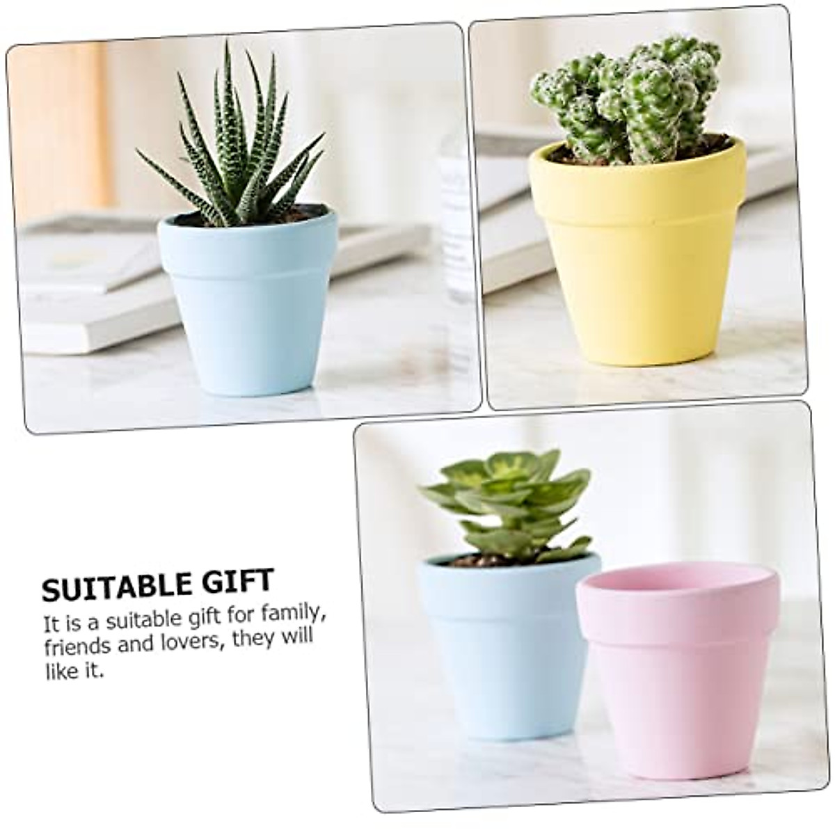 HANABASS 5pcs Bonsai Planting for Home Porcelain Landscape Planter Fleshy Green Vase Decoration Ceramic Pen Pink Flowing Xxcm Decorations Pot Pots Drainage Succulent Balcony Table Floral