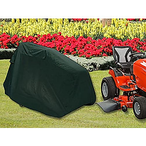 CarsCover Lawn Mower Garden Tractor Cover Fits Decks up to 54" - Olive Green