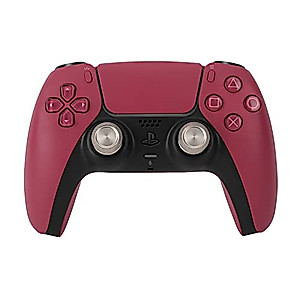 TOMSIN Metal Thumbsticks Replacement Kit for PS5 Controller – Aluminum Joysticks Accessories Compatible with Dualsense Controller (Silver)