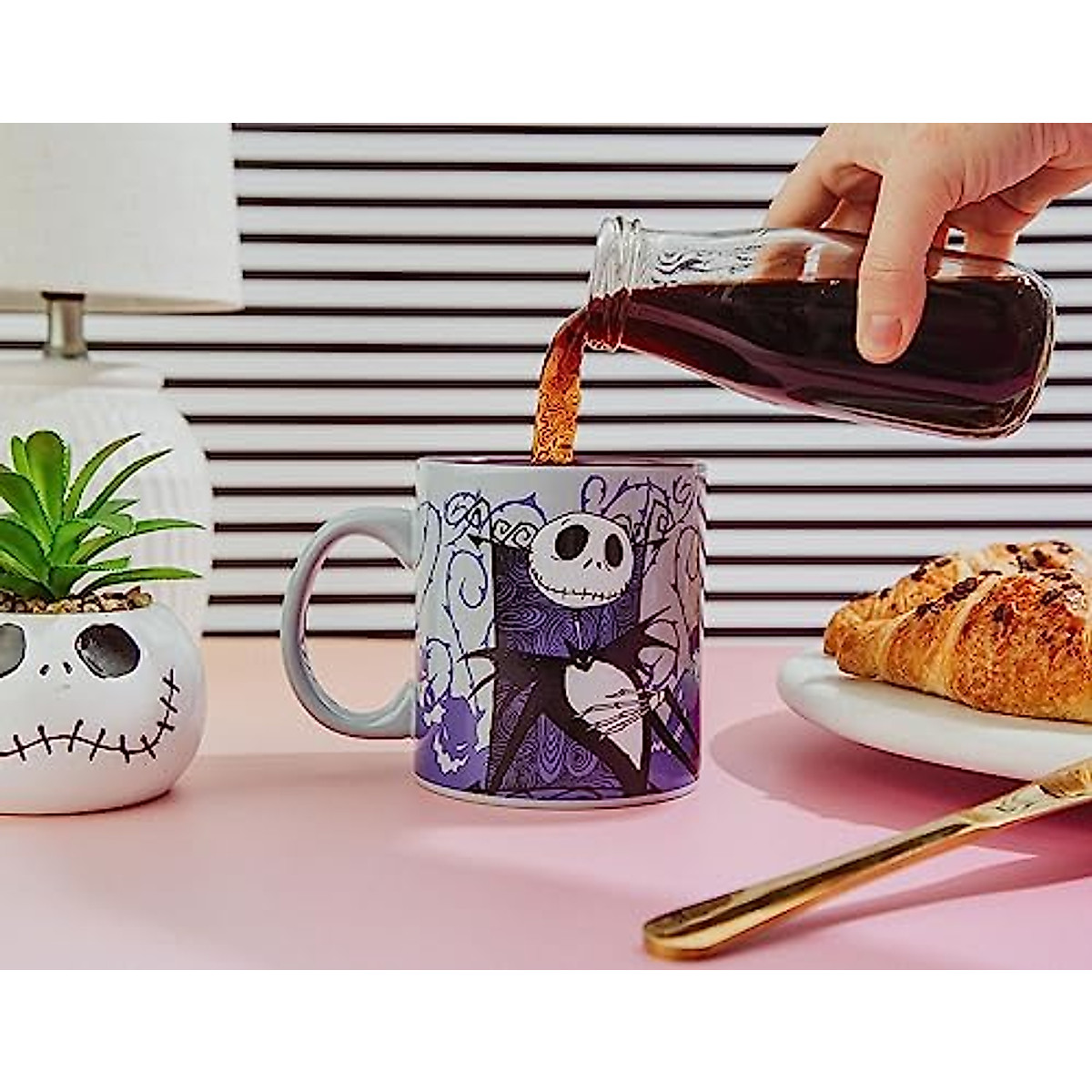 Silver Buffalo Disney Nightmare Before Christmas Jack Skellington Ceramic Mug, 20 Ounces