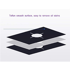 liboyixi Stove Burner Covers 8 Pack Reusable Gas Range Cuttable,Easy to CleanProtectors,Non-stick Stovetop Burner Liner Cover-Size 10.6"x 10.6"-Double Thickness 0.2mm,BPA Free, Heat-resistant。