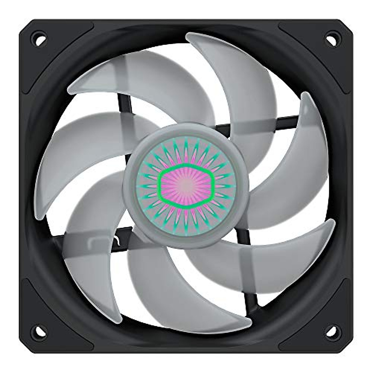 Cooler Master SickleFlow 120 Black Case & Cooling Fan - Improved Air Balance Blades, 62 CFM, 2.5 mmH2O, 8 to 27 dBA - Black