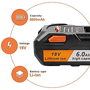 Fancy Buying 18V 6.0Ah/6000mAh Lithium Ion Replacement Battery Compatible with for RIDGID R840083 R840085 R840086 R840087 R840089 AC840085 AC840086 AC840087P AC840089 Series Drill Battery (2 Pack)