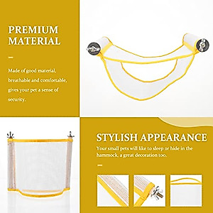 ULTECHNOVO Guinea Pig Cage Hammock Small Animal Hanging Bed 2 Tier for Ferret Sugar Glider Rat Chinchilla Puppy Bedding Playing Sleeping White