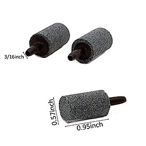 ALEGI Aquarium 1 Inch Air Stone Cylinder Bubbler,Air Stone Accessories for Fish Tank and Hydroponics (20 pcs)