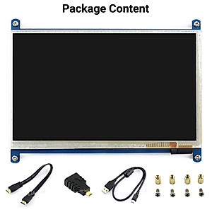 Waveshare 7inch HDMI LCD B for Various Systems Raspberry Pi/Raspberry Pi 3 Model B+ 800x480 Rev3.1 Capacitive Touch Screen LCD Display HDMI Interface.