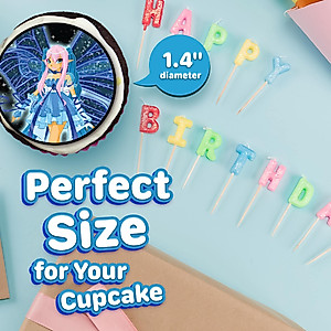30 x Edible Cupcake Toppers Themed of Girl Pink Club Collection of Edible Cake Decorations | Uncut Edible on Wafer Sheet