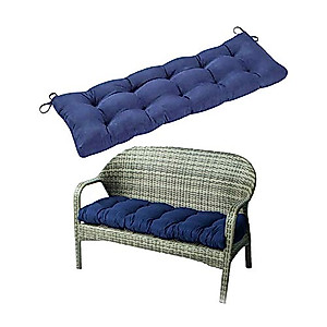 N / B Outdoor Bench Cushion, Patio Seat Cushions for Benches, Porch Swing Seating Pads Soft Lounger Loveseat Wicker Chair Pillow Indoor Lounge Chairs Love Seats Pad Outside Garden Furniture (A2)
