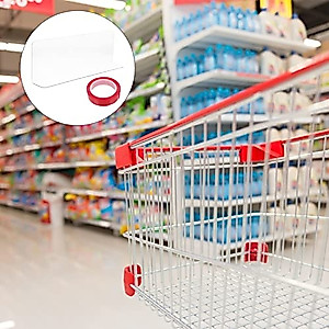 ULTECHNOVO Plastic Shelf Dividers Transparent Rack Shelf with Nano Tape, L-Shaped Acrylic Shelf Dividers for Commodity Snack Classification