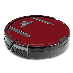 MightySkins Skin Compatible with Shark Ion Robot R85 Vacuum Minimum Coverage - Solid Burgundy | Protective, Durable, and Unique Vinyl wrap Cover | Easy to Apply, Remove | Made in The USA