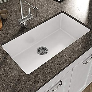 Empire Industries AMYU27 Yorkshire Undermount Kitchen Sink, White