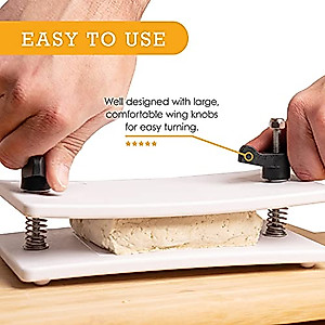 Extra Firm Tofu Press - by Healthy Express - Premium curved plates for superior pressing results on Firm and Extra Firm tofu. Perfect Press every time!