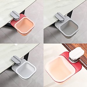 UpTuoLi Small Trash Can,Mini Trash Can,Tiny Trash Can,Rotatable Clip-on Mini Garbage Can with Trash Bags,Clipped Under Dinner Desk Trash Can,Mini Waste Basket Under Table Counter Trash Bin