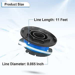 GreatBuddy 3-Pack Weed Wacker String Replacement Compatible with Ryobi 18v, 24v, and 40v Cordless Trimmers Refill, Parts#AC14RL3A