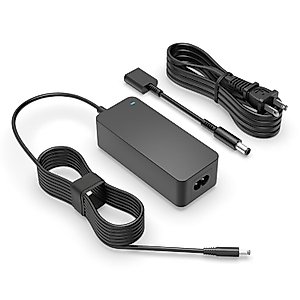 10Ft 65W 45W Charger Fit for Dell Latitude 3520 3420 3510 3410 3500 3400 3390 3490 3590 3310 3301 Laptop (UL Safety Certified), Compact Design, Round Tip 4.5mm, Charging Light