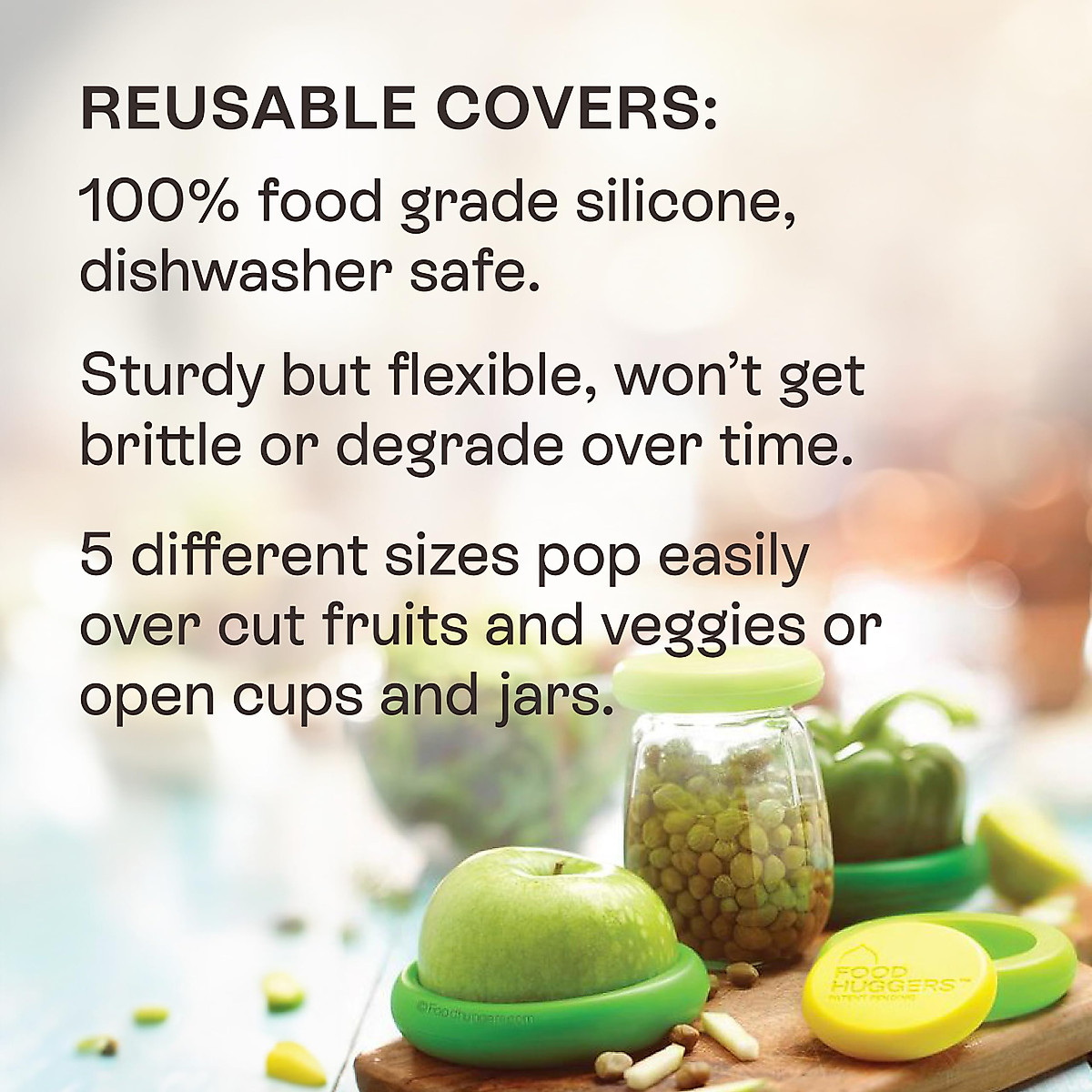 MightyNest Cheese 4 Piece Silicone Food Storage Set and Fresh Paper Cheese Wrap Sheets | Airtight Seal Replaces Plastic Wrap | Prevents Food Waste