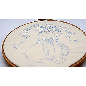 Highkick Cat Embroidery Kits for Beginners, Embroidery Kits for Adults, Easy Embroidery Kit