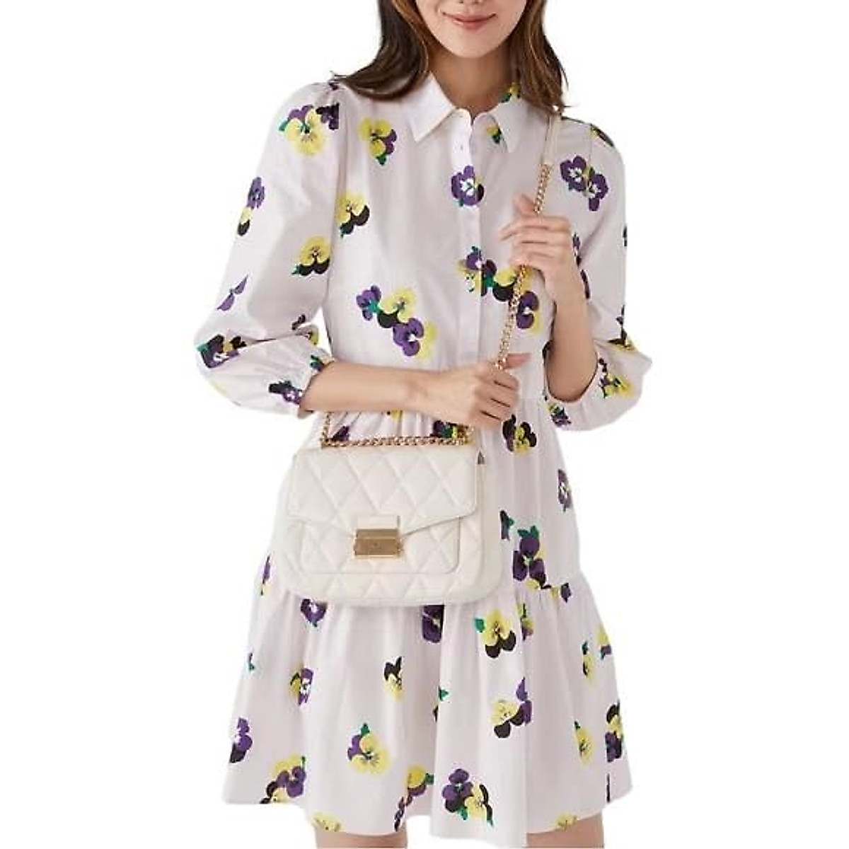 Kate Spade Carey Medium Quilted Shoulder Bag Crossbody Leather