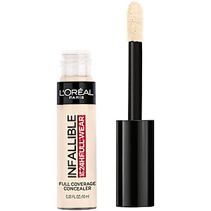 L'Oreal Paris Makeup Infallible Full Wear Waterproof Matte Concealer, Full Coverage, Porcelain, 0.33 fl. oz.
