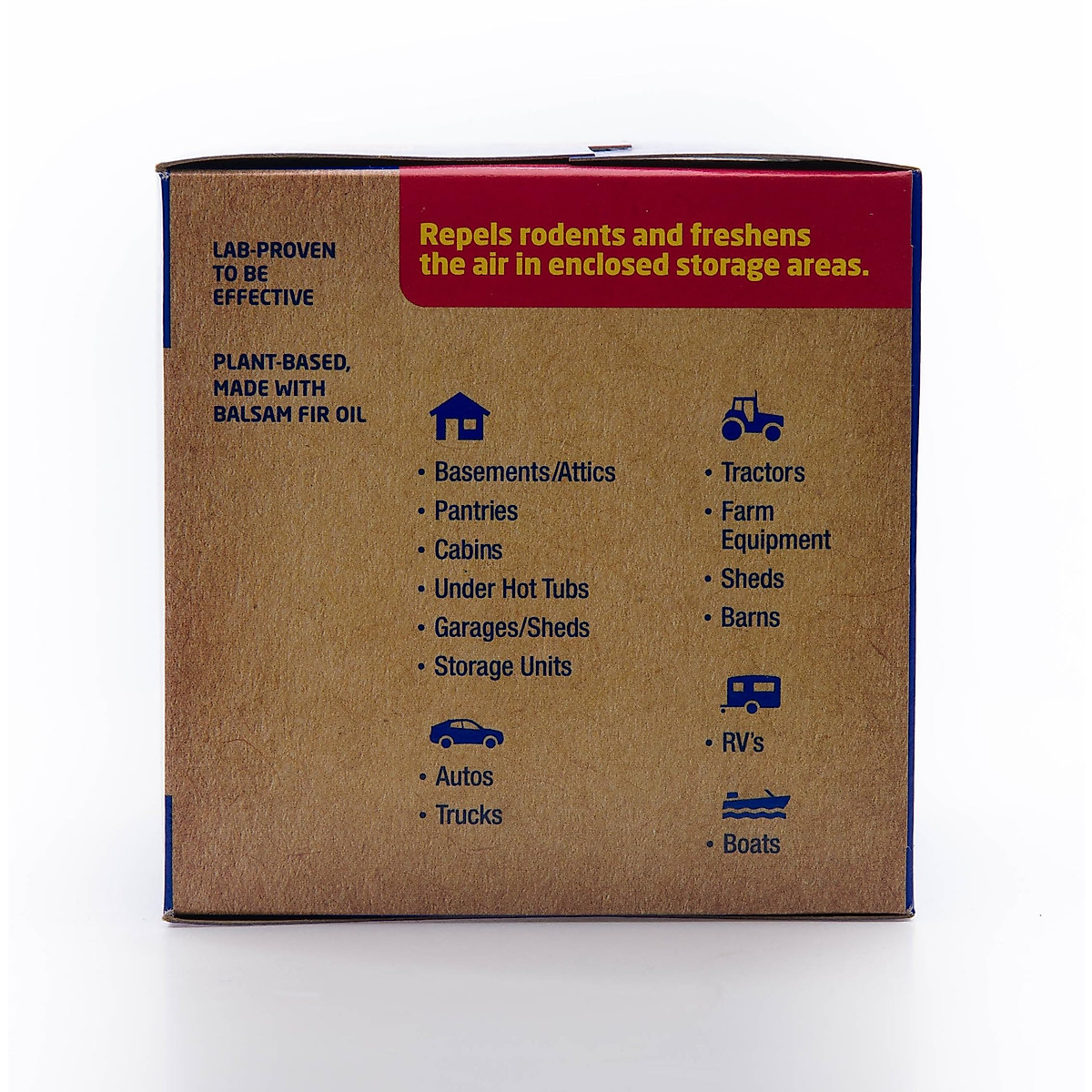 Fresh Cab Botanical Rodent Repellent - Environmentally Friendly, Keeps Mice Out, 4 Scent Pouches