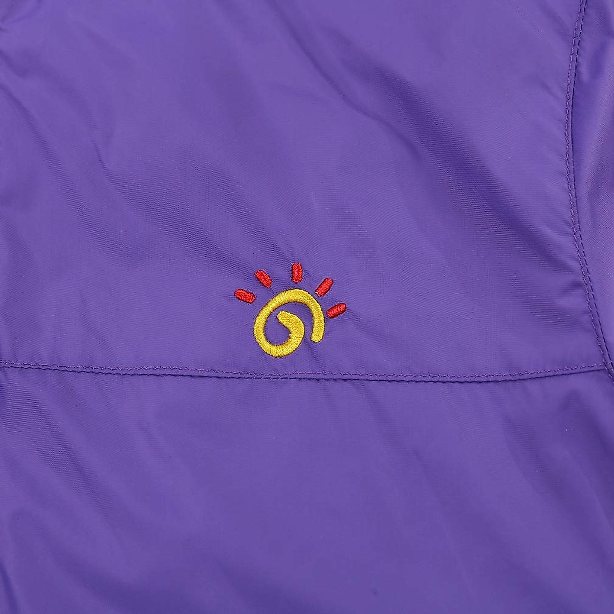 Jingle Bongala Boys Girls Lightweight Breathable Raincoat Waterproof Hooded Rain Jacket Windbreaker Easy to Fold-Purple-140