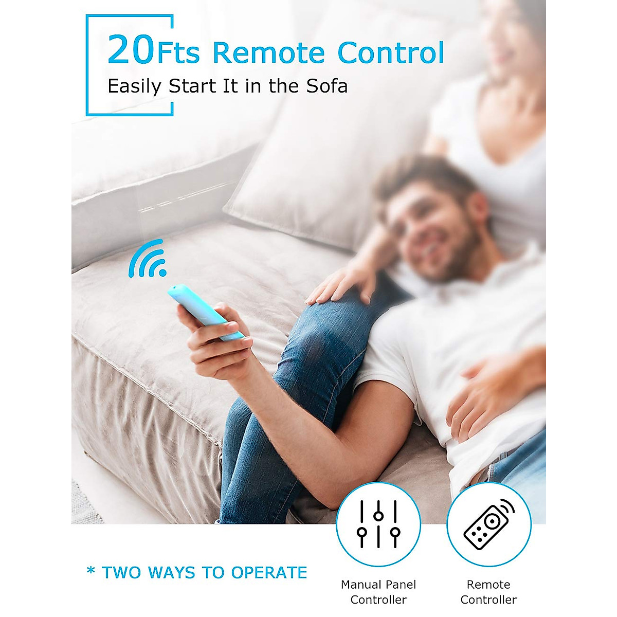 BREEZEWELL 43 Inch Bladeless Tower Fan w/ 3 Wind Speeds & 3 Modes, 15-Hour Timer, Remote Control, Ultra-quiet & Slim 45° Oscillating Personal Fan for Whole Room Home & Office