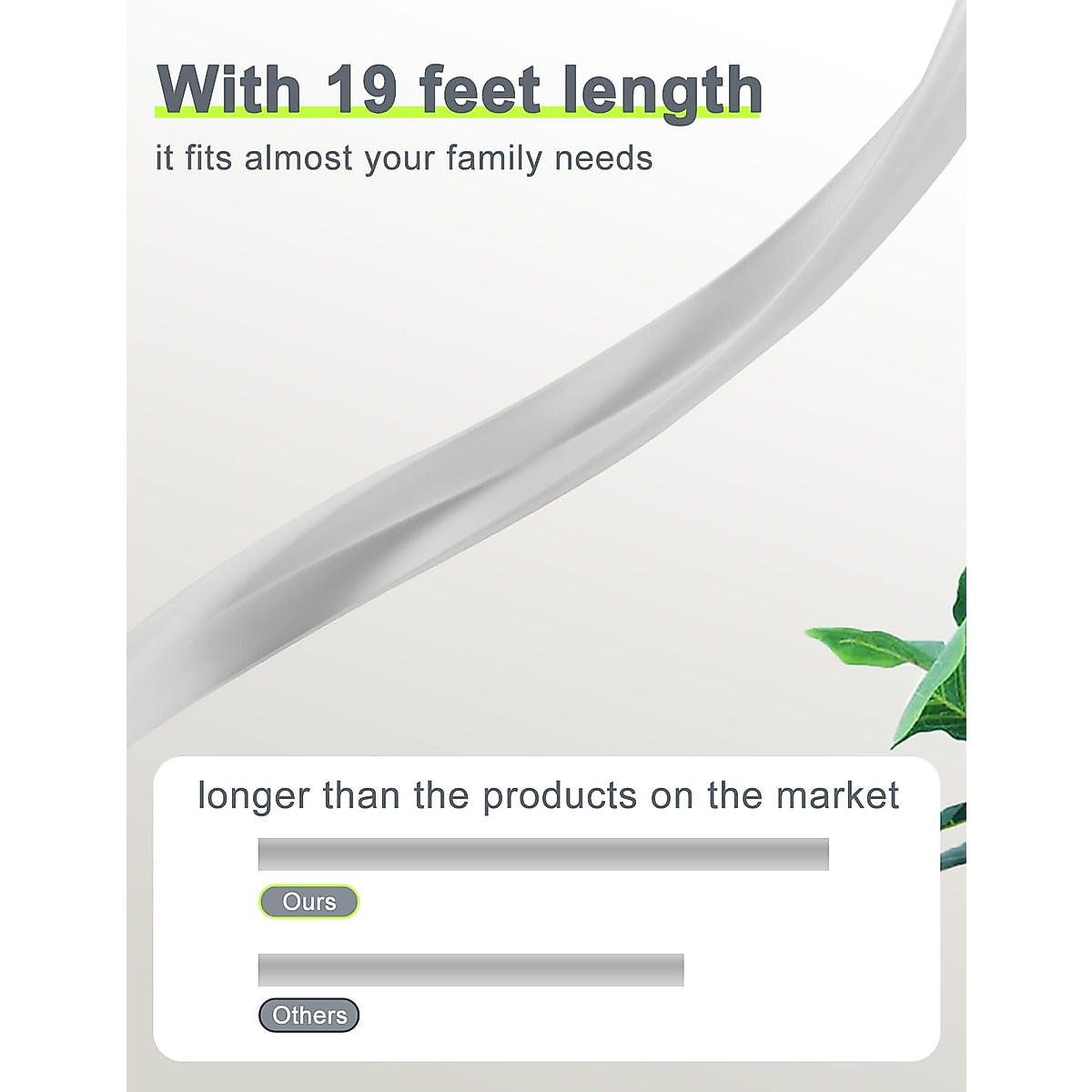 Arinbeb Foam Corner Protector Edge and Corner Guard, with 19 feet Length Foam Safety Bumpers, Baby Proofing Safety Table Corner Protectors - White