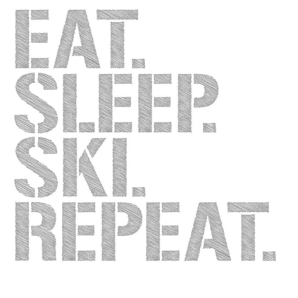 CafePress Eat Sleep Ski Repeat Mugs Ceramic Coffee Mug, Tea Cup 11 oz