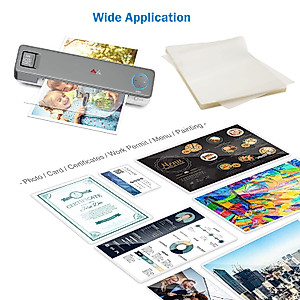 MPRT Laminating Sheets, 3 Mil Clear Thermal Laminating Pouches 8.9 x 11.4 Inches Laminate Sheets Paper for Laminator, 500-Pack