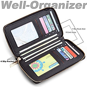 Valentoria Small Crossbody Bag Cell Phone Purse Wallet Leather Card Slot Clutch for Women