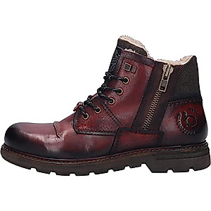 bugatti Men's Derby Fashion Boot, Dunkelrot, 9