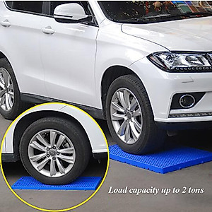 ezkxoprs Warehouse Pallet, Lightweight Plastic Pallet, Moisture-Proof Floor Mat for Basement Storage Rooms, 2200 Lb/m² Capacity (Color : Blue, Size : 100x60x5cm)