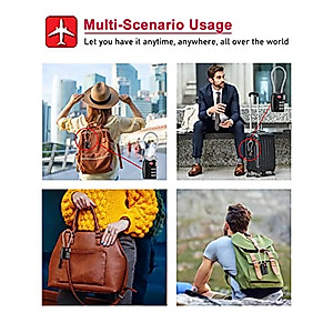 NAGE 3-Digit Cable Lock, TSA Approved Luggage Locks for Suitcase, Gym Lockers, Travel Baggage (2 Pack, Black)