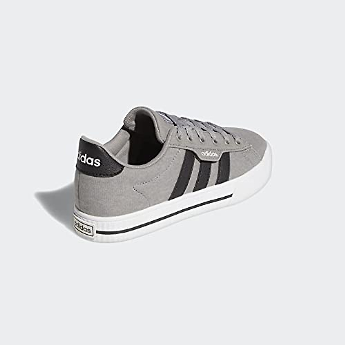 adidas Daily 3.0 Skate Shoe, Dove Grey/Black/White, 4.5 US Unisex Little Kid