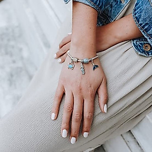 Delta Delta Delta, Tri Delta, Dangle Charm .925 solid sterling silver, Charm, Spacer, Greek, Sorority, Sisterhood, Handcrafted, Made in the USA, For Bracelet, For Necklace