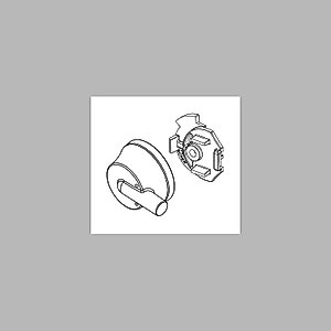 Delta Faucet RP73378 Trinsic, Temperature Cap and Knob-17 Series, Chrome