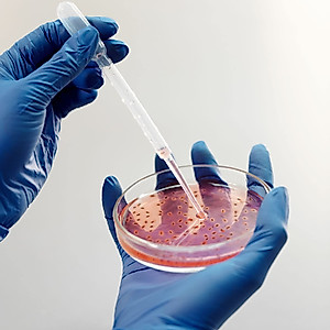 50 Pack Plastic Petri Dishes with Lid, 90mm Dia x 15mm Deep Sterile Petri Plates with 100 Pack 3 ml Plastic Transfer Pipettes, Petri Dish Set for Lab, Experiment, Biology, Microbiology Studies