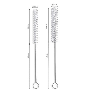 8PCS Thick Glass Graduated Dropper Pipettes Fluid and Liquid Pipettors 0.5ml, 1ml,2ml,3ml,5ml, 10ml,10CM,20CM with Caps and 2PCS Washing Brushes and 2PCS 20cm Glass Stir Rod(20cm-7.8inch)