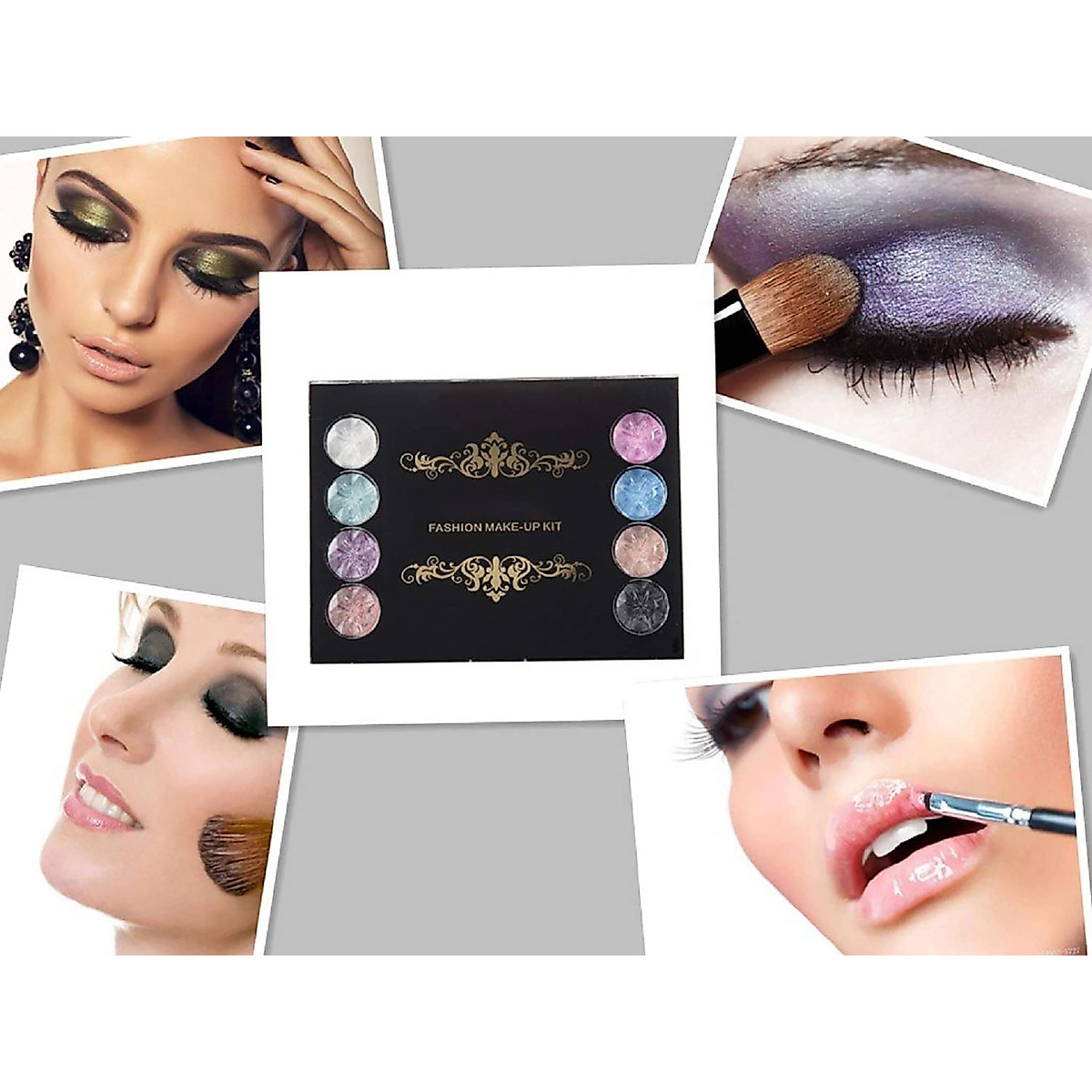 Eyeshadow Palette LT Makeup Palette 37 Bright Colors Matter and Shimmer Lip Gloss Blush Brushes Cosmetic Makeup Eyeshadow Highly Pigmented Palette for Girls Festival Birthday Gift Concealer Makeup Kit