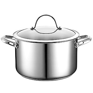 Cooks Standard 6-Quart Stainless Steel Stockpot with Lid